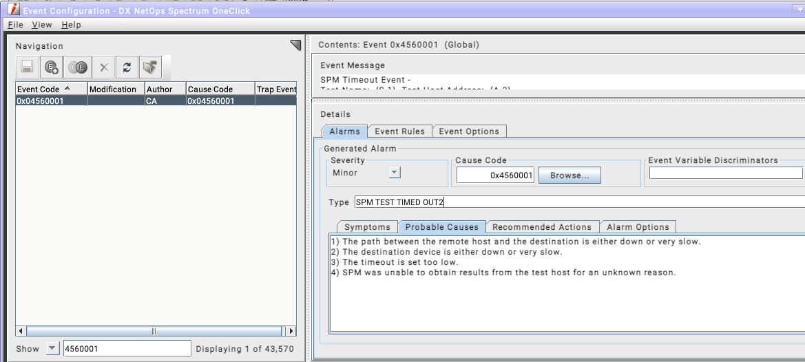 Service Performance Manager - How to get Critical Alarms | DX NetOps